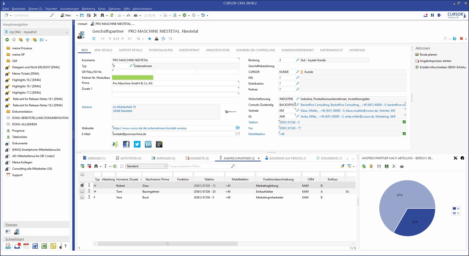 Software: CURSOR-CRM - CRM-Lösung