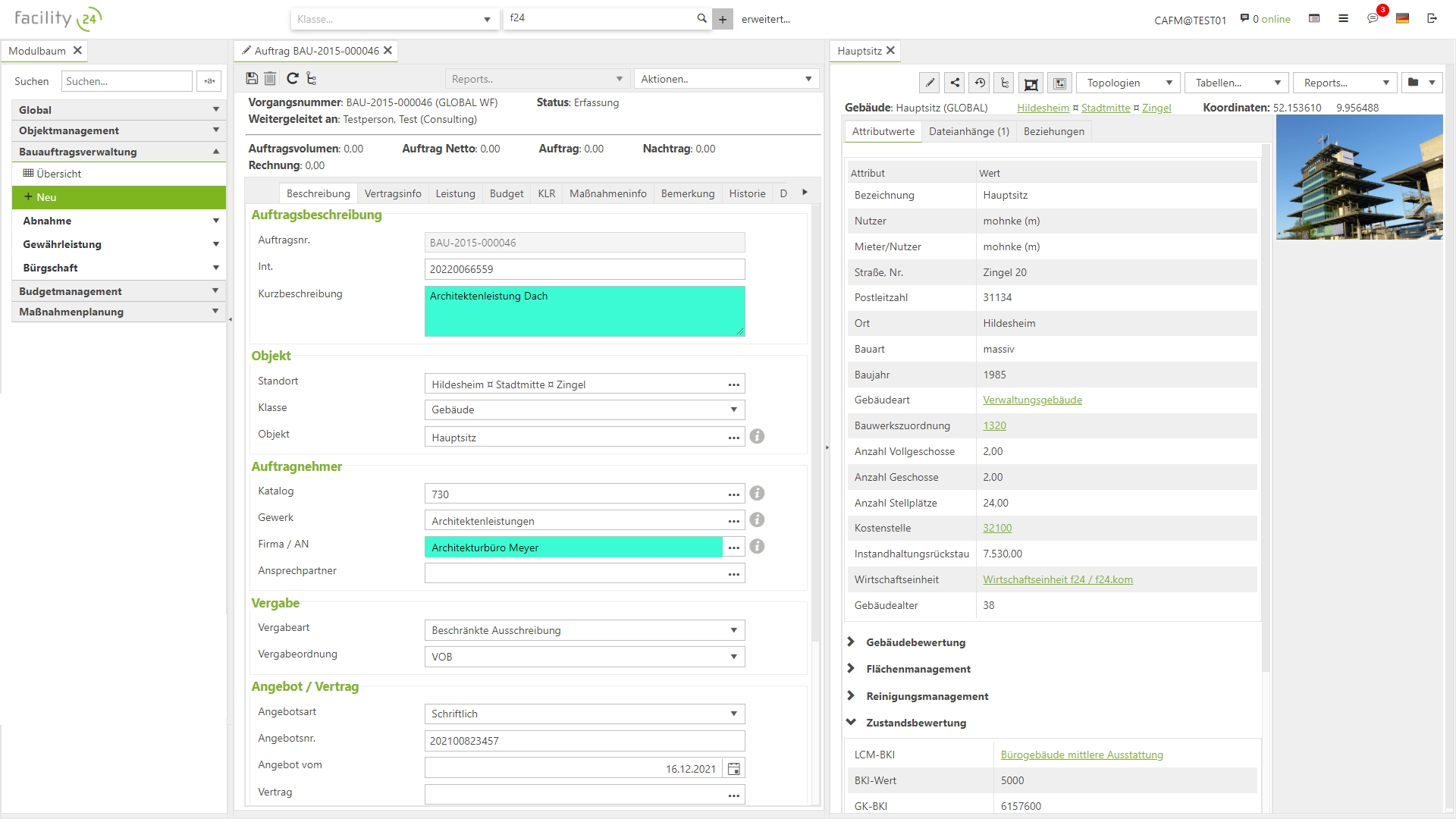 facility 24 - CAFM-Software - Projektunterstützung Cloud