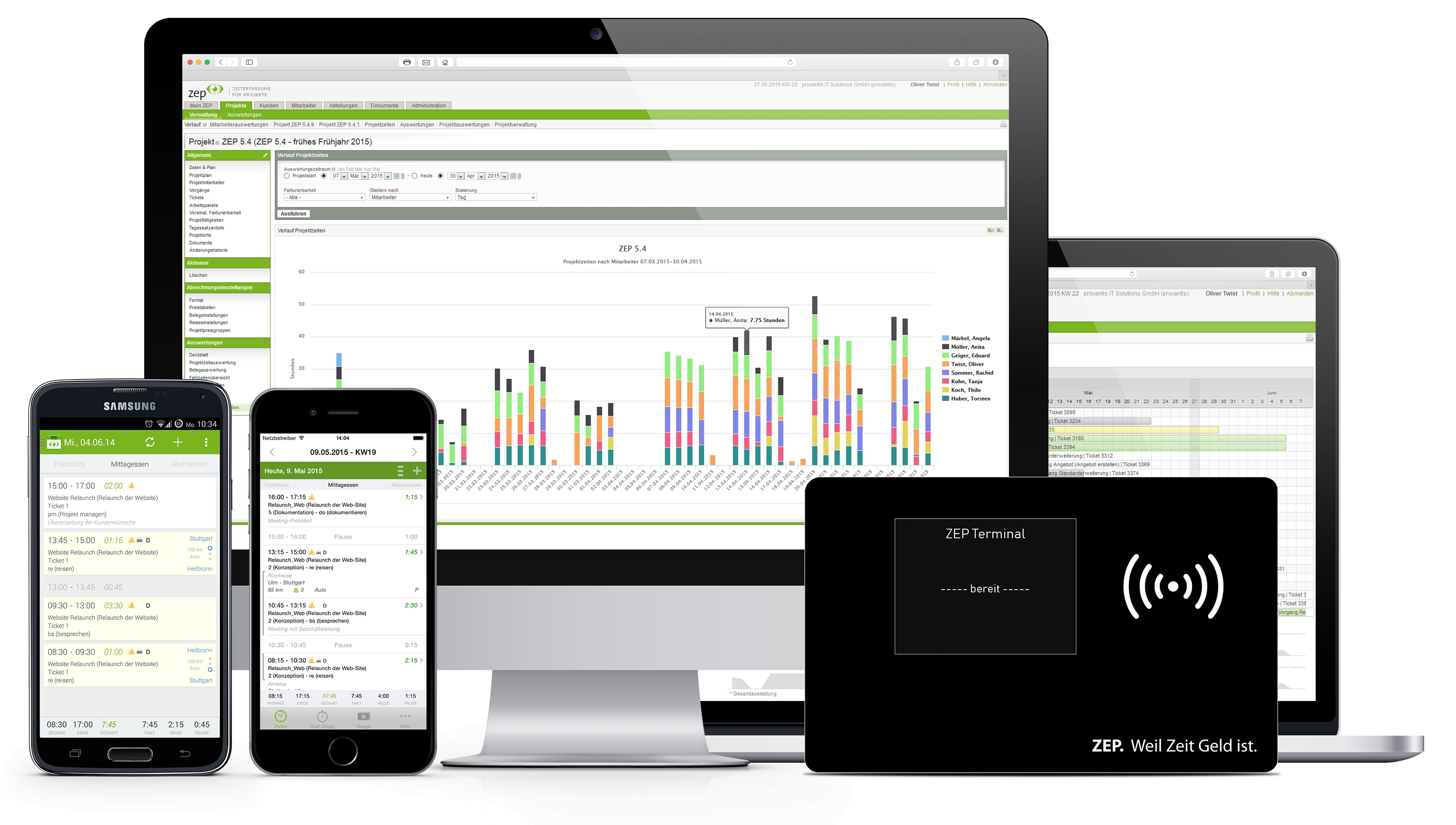 Software: ZEP - Zeiterfassung für Projekte