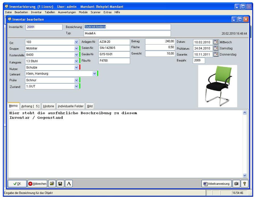 Inventarverwaltung: Inventar mit Barcode-Etiketten am PC und mobil ...