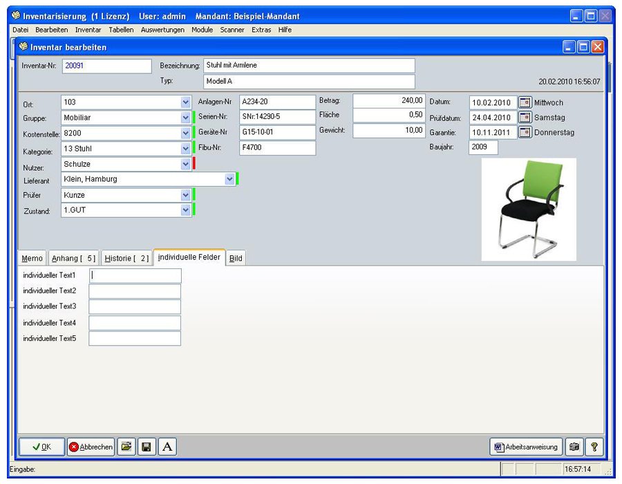 Inventarverwaltung: Inventar mit Barcode-Etiketten am PC und mobil ...