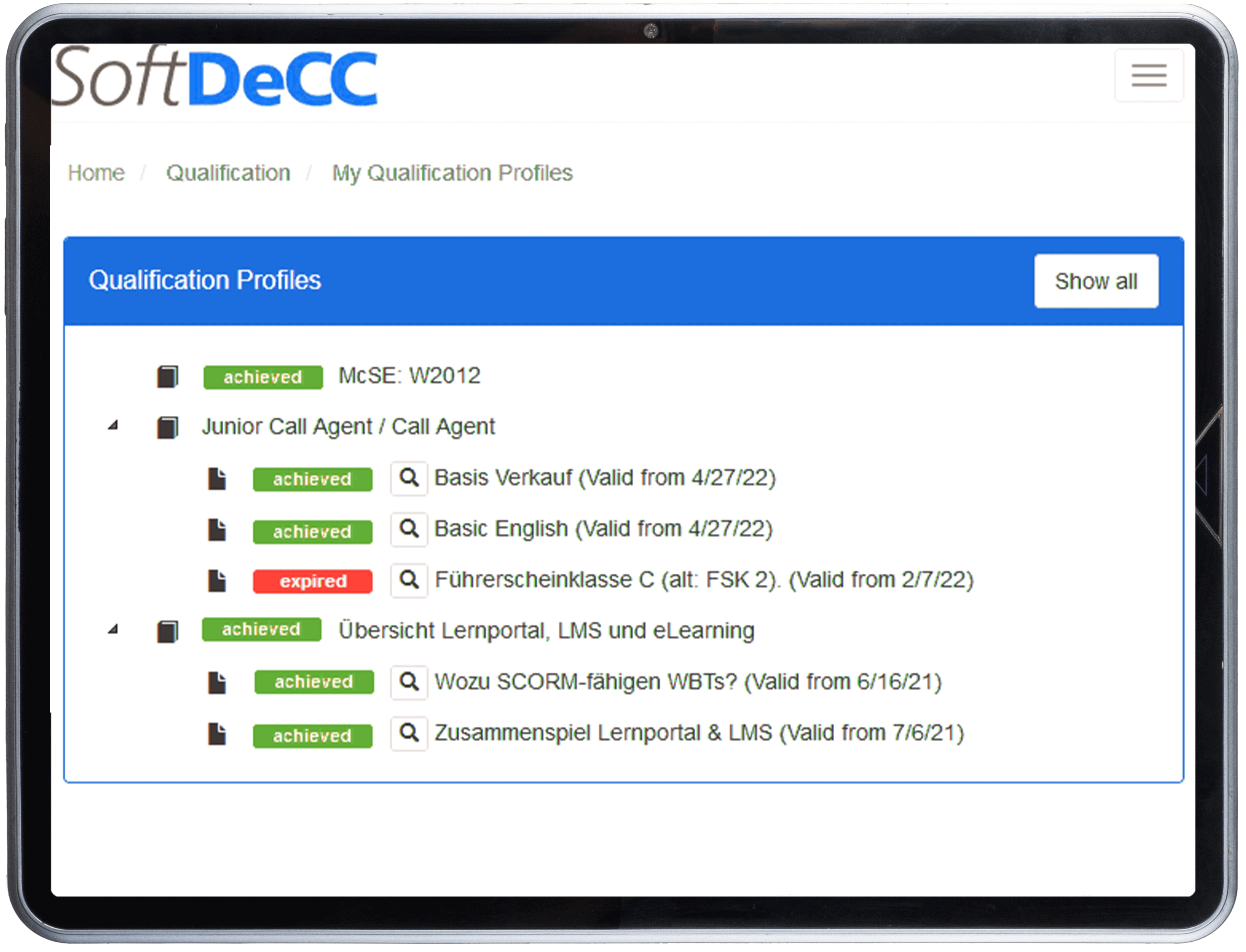 TCmanager® LMS - versatile and professional