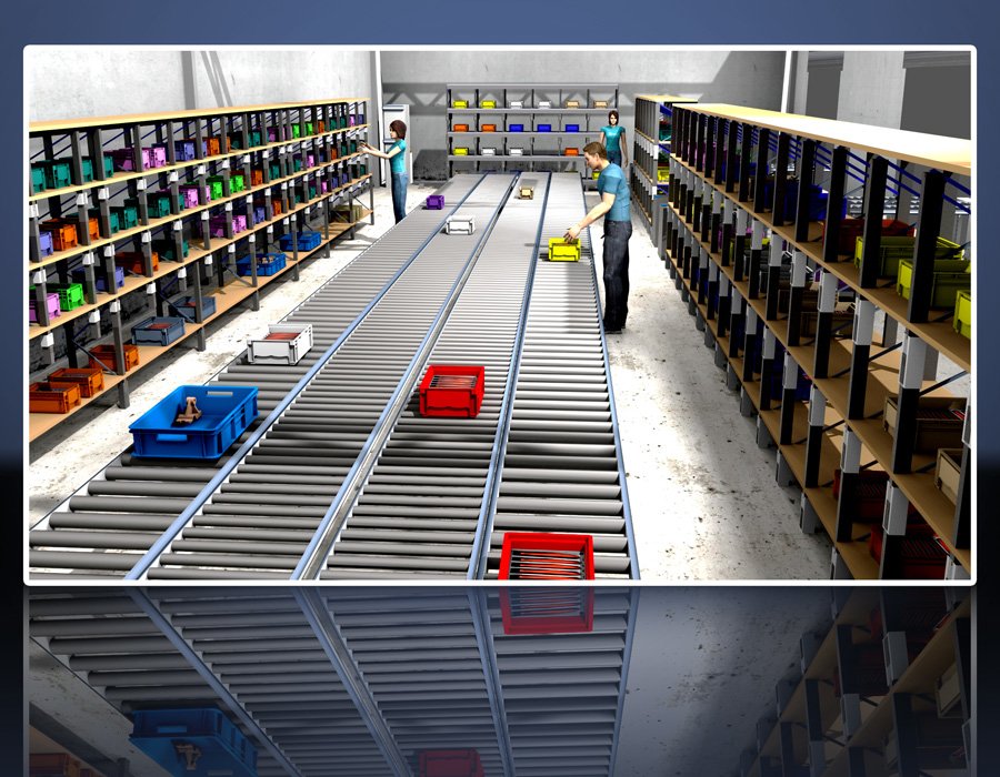 Software zur 3D-Fabriksimulation von Visual Components