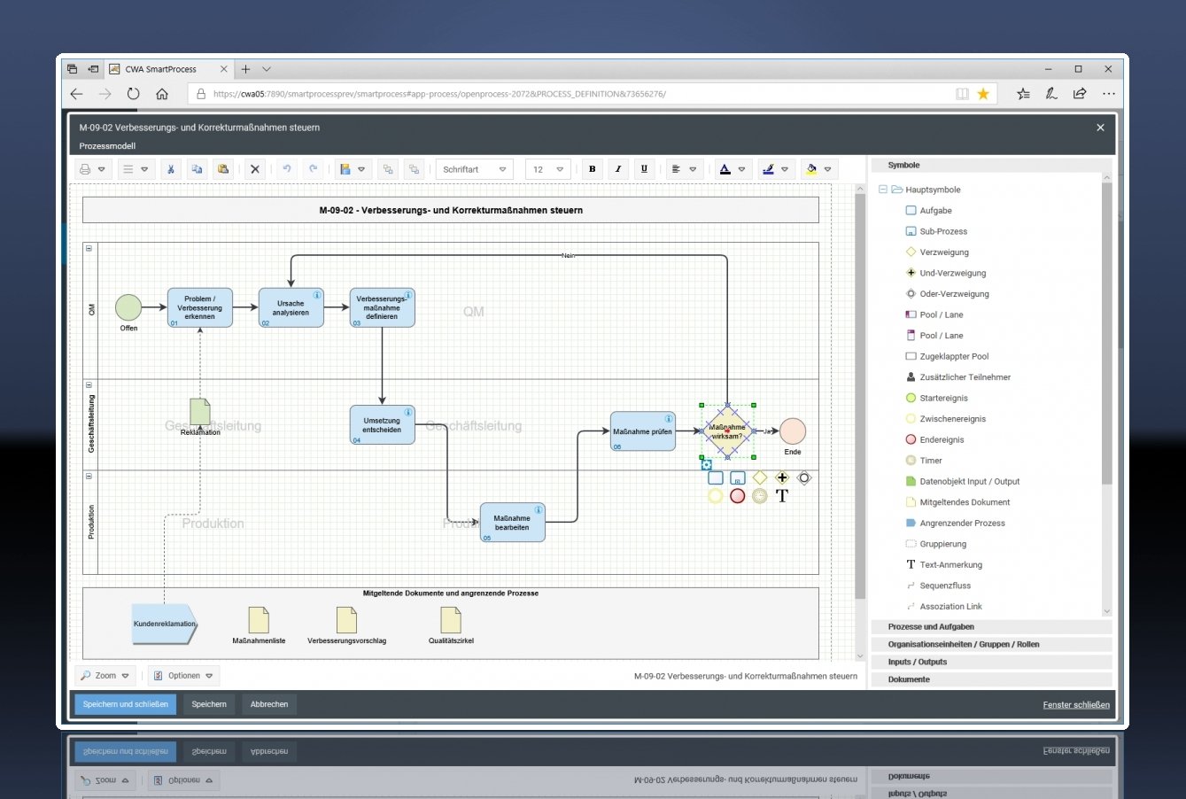 CWA SmartProcess für Prozessmanagement QM