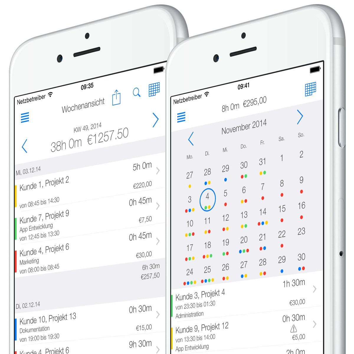 TimeTrack - Projektzeit- und Arbeitszeiterfassung