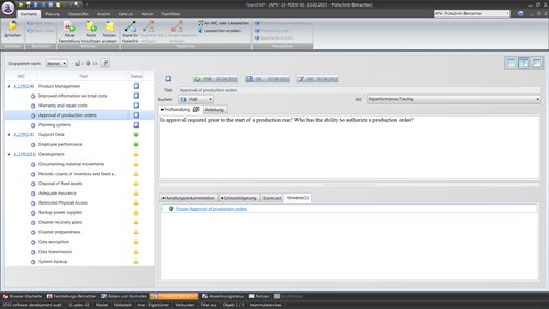 Software: TeamMate AM - Auditmanagement Berichterstattung