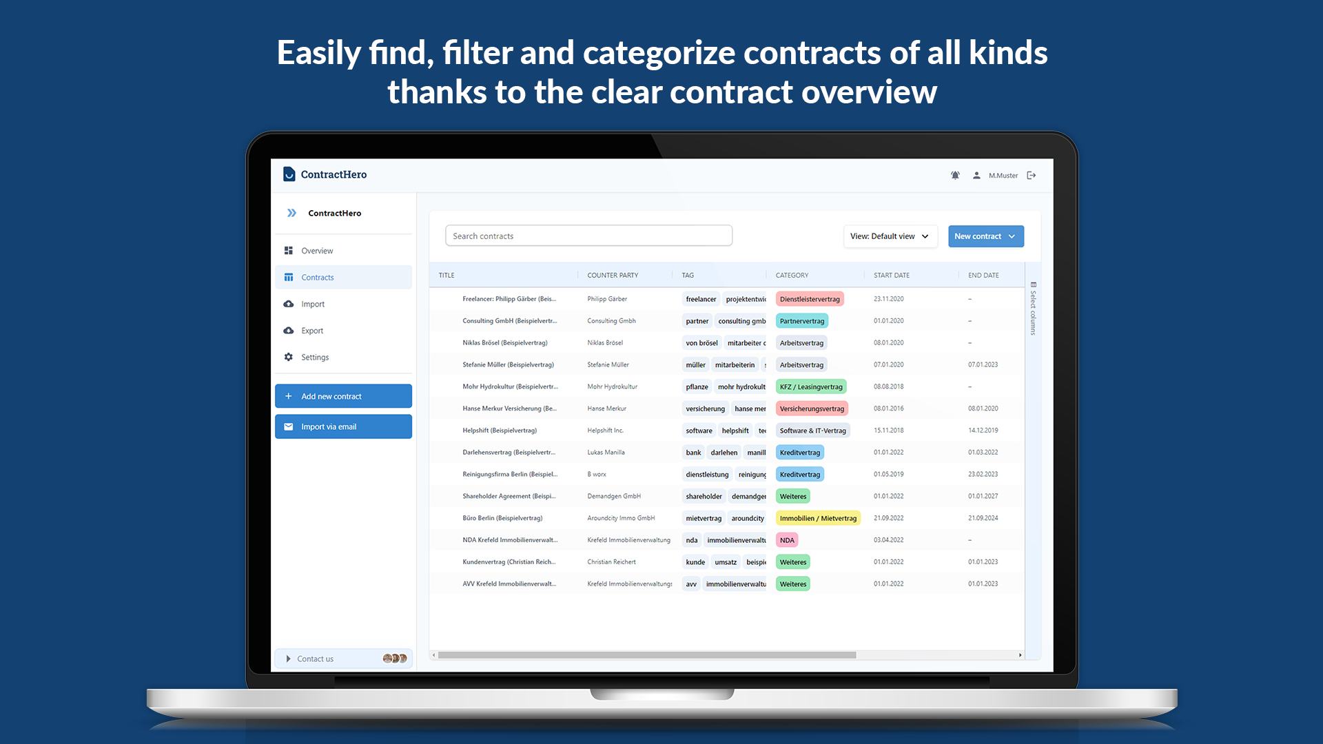 Software: ContractHero - Vertragsmanagement