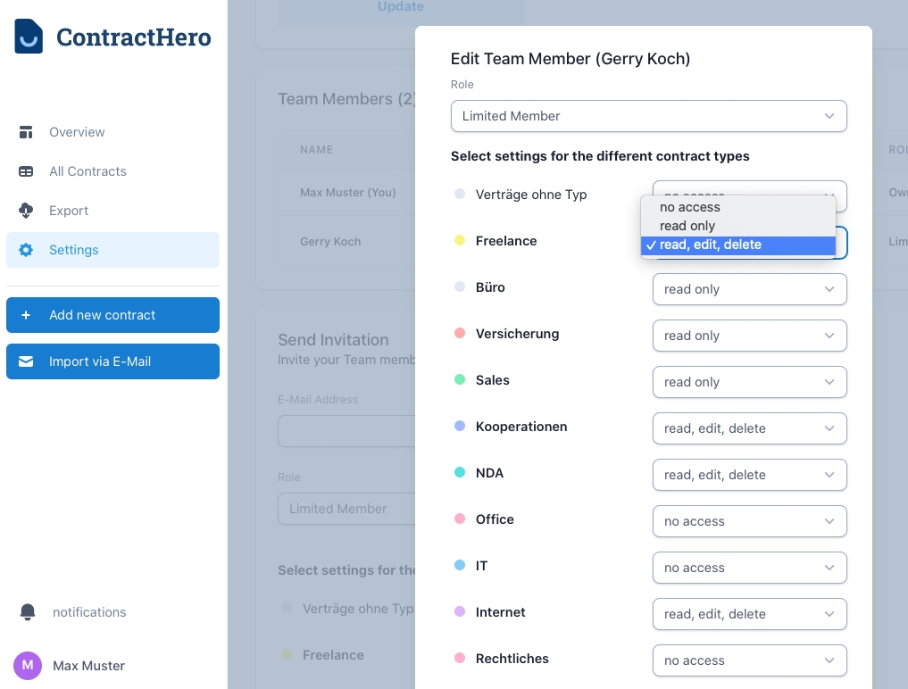 ContractHero - Vertragsmanagement