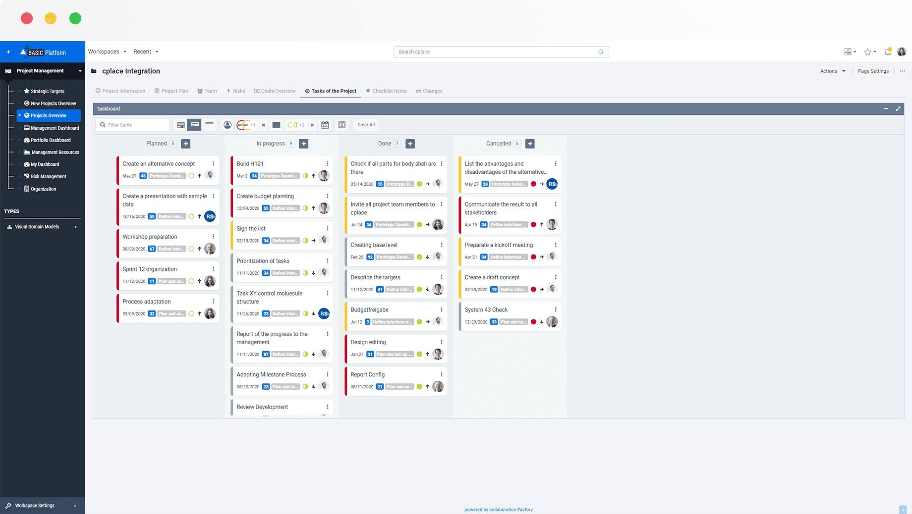 cplace | Projekt- und Portfoliomanagement-Software