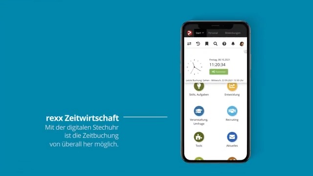 rexx HR - Zeiterfassung: Projektzeiterfassung, Zeitwirtschaft